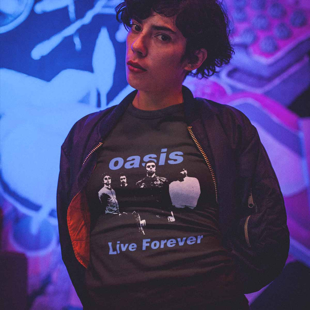 Playera Oasis Live Forever | El Rockerito